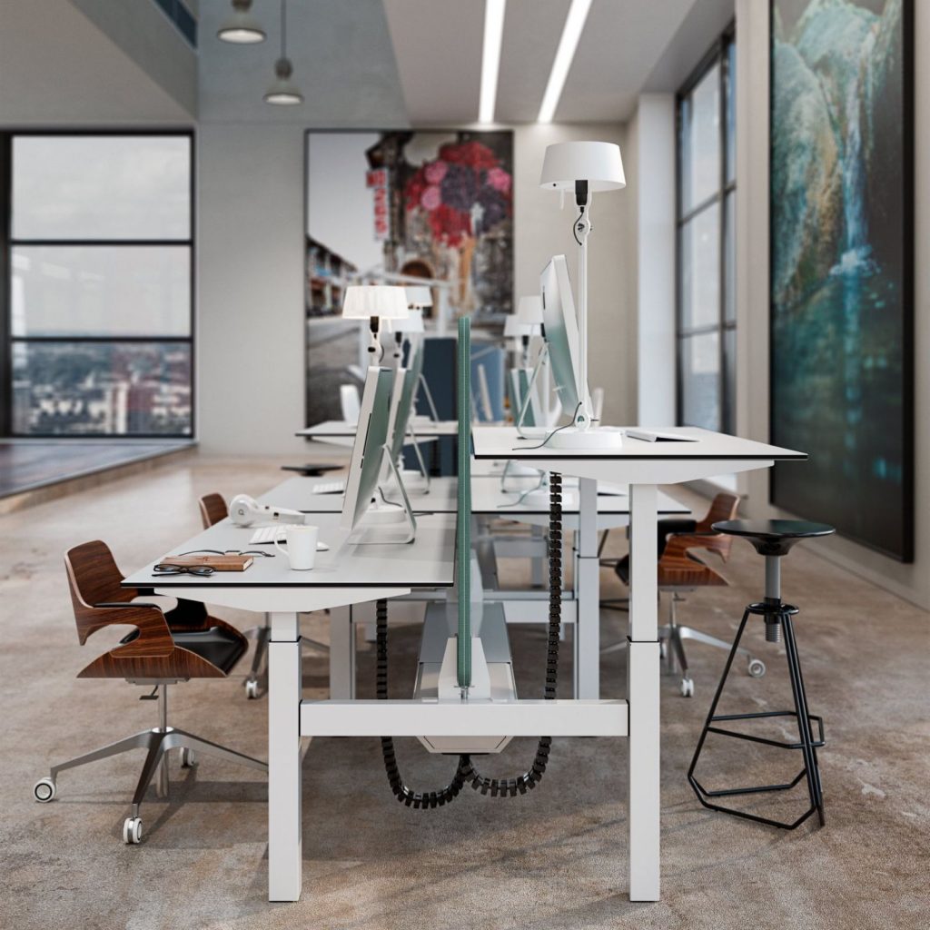 Steelforce Double Height Adjustable Workstation – Desmark Furniture